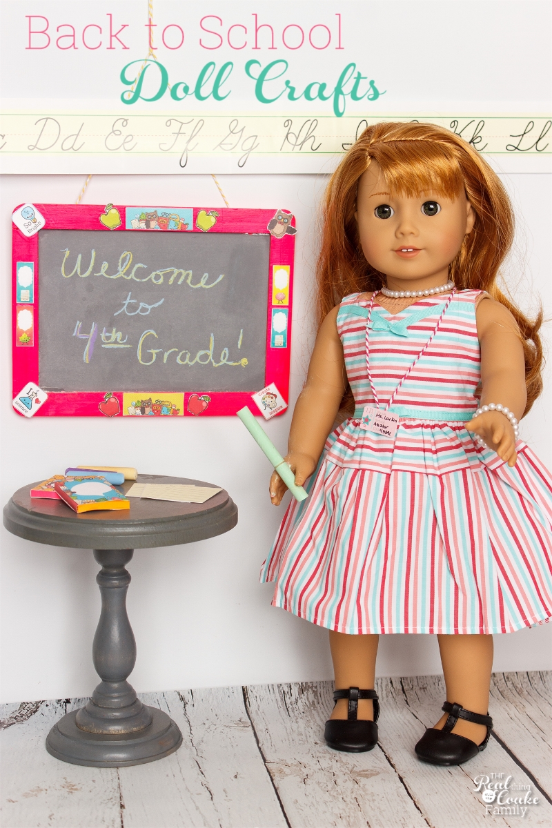 Cute DIY Back To School American Girl Doll Crafts